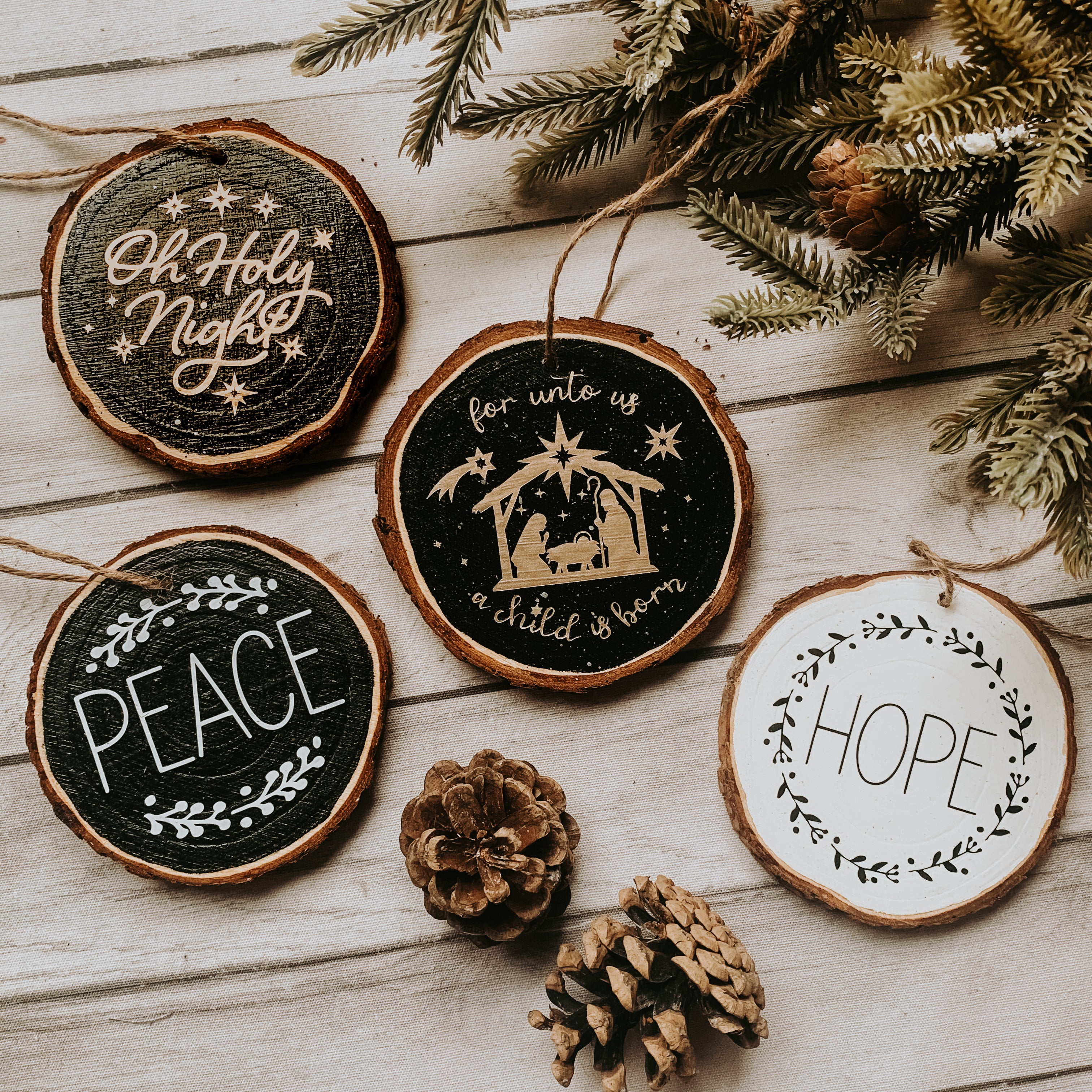 Personalized wooden ornaments store